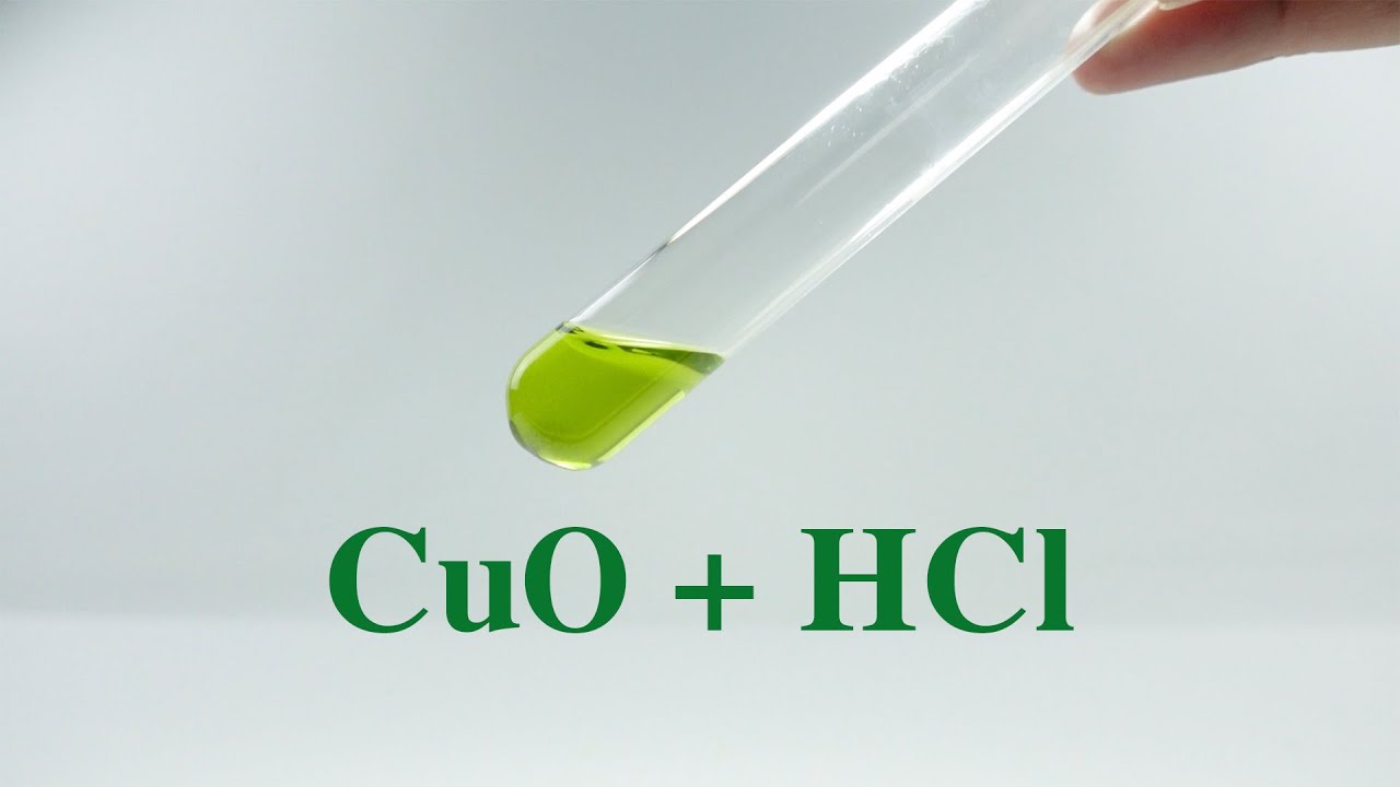 CuO + HCl Cân bằng phản ứng, hiện tượng